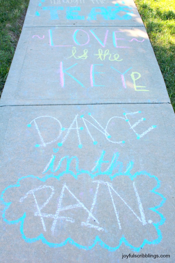 sidewalk chalk messages 4 - JOYFUL scribblings sidewalk chalk messages 4 - JOYFUL scribblings